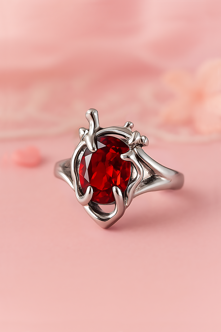 Jacks Red Ruby Heart Ring – Gadget4entertainment